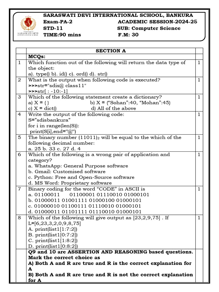 11_PA-2 CS 2024 | PDF | Software Engineering | Computer Science