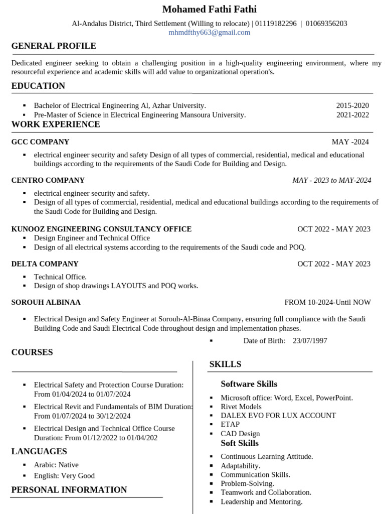 Mohamed Fathi Fathi (CV) (1) | PDF