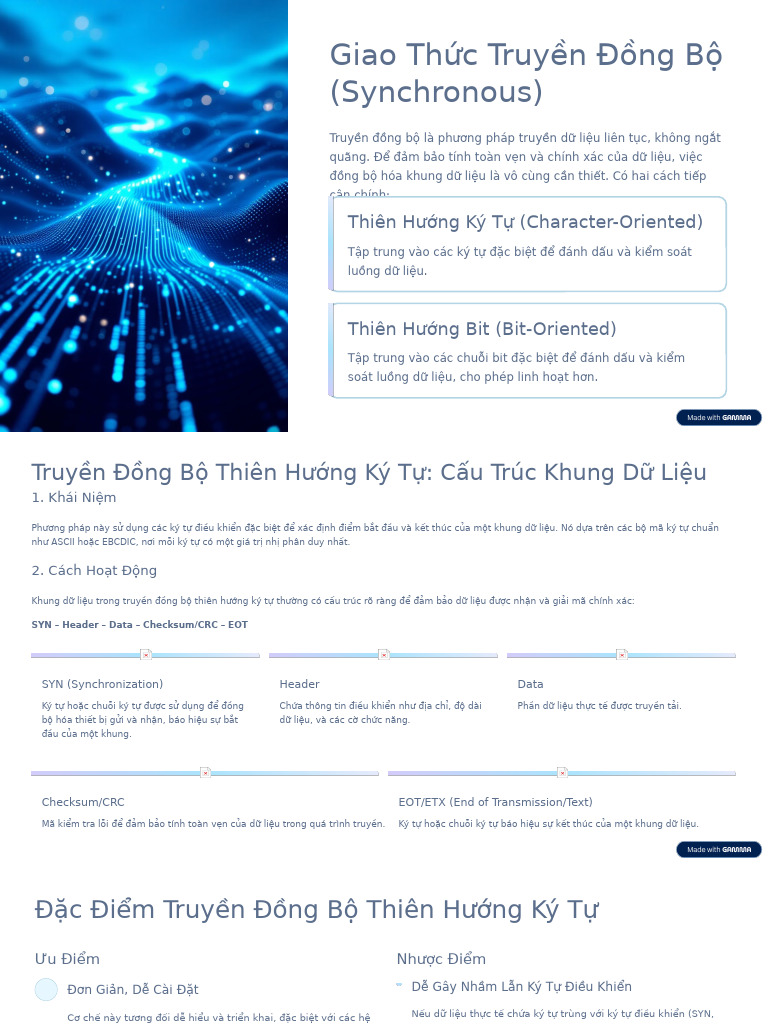 Giao Thuc Truyen DJong Bo Synchronous | PDF