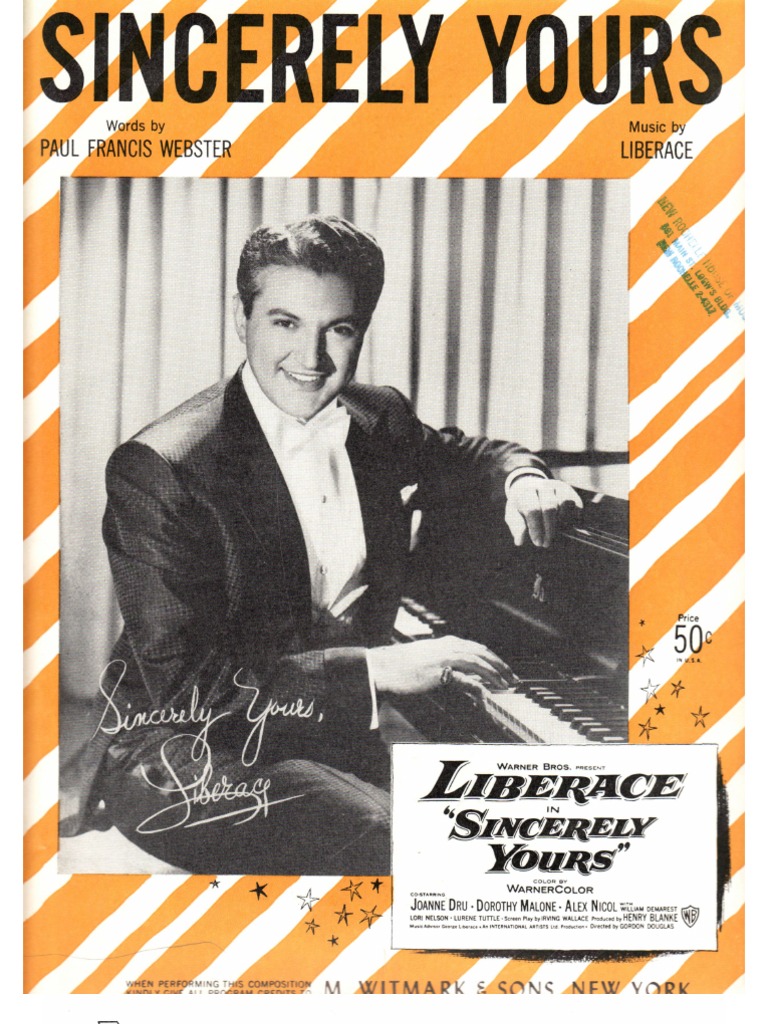 Sincerely Yours Liberace Pdf