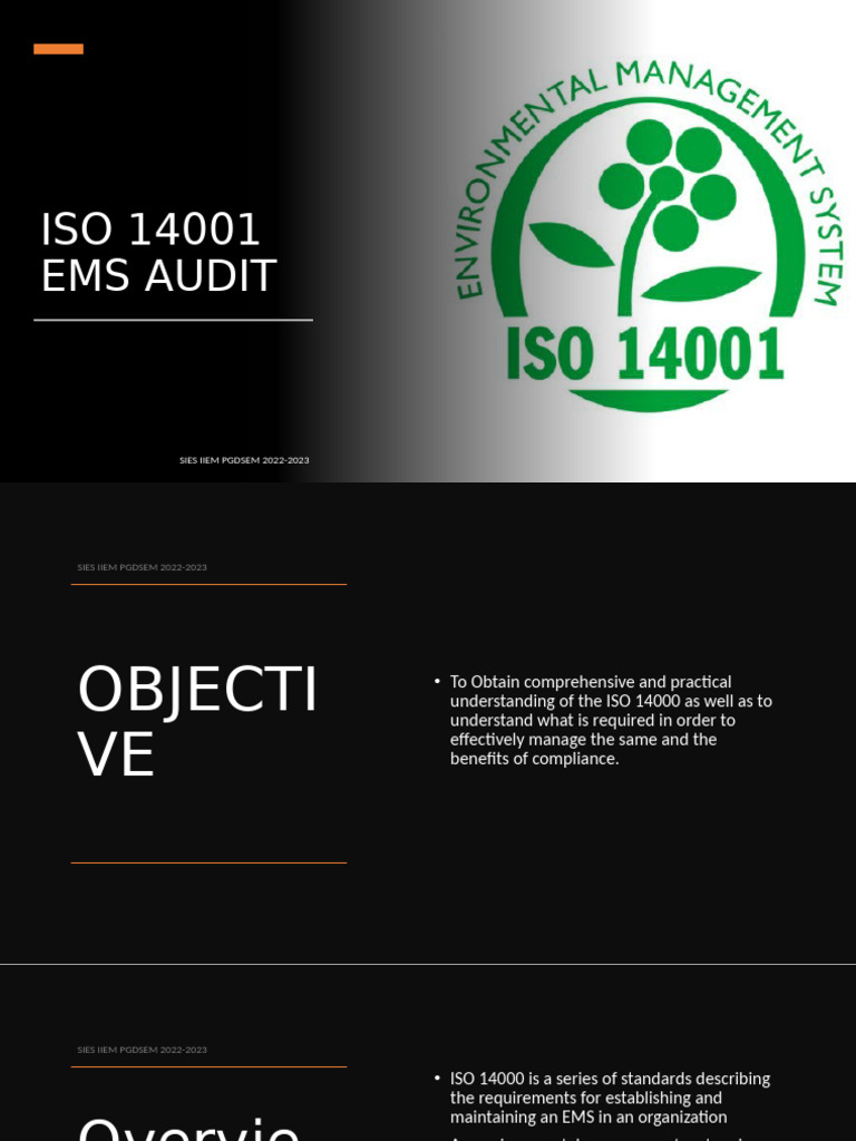 ISO 14001 EMS Audit Overview 2022-2023 | PDF | Economy And The ...