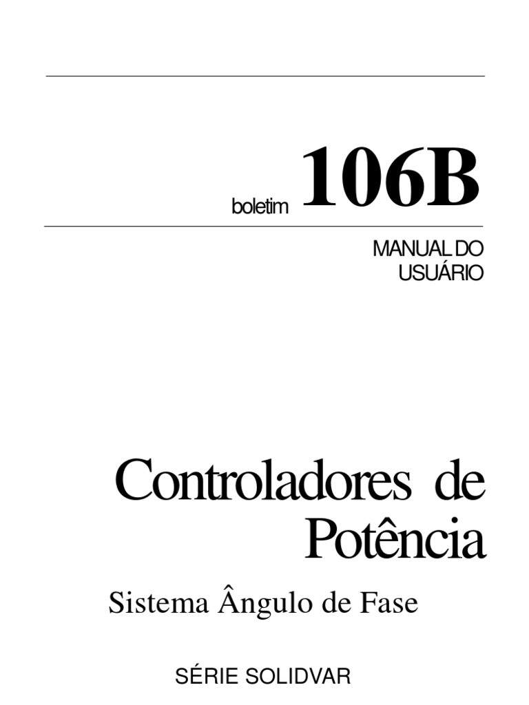 Manual MYKRON Controlador de Potência Ângulo de Fase V1P | PDF | Temperatura | Eletricidade
