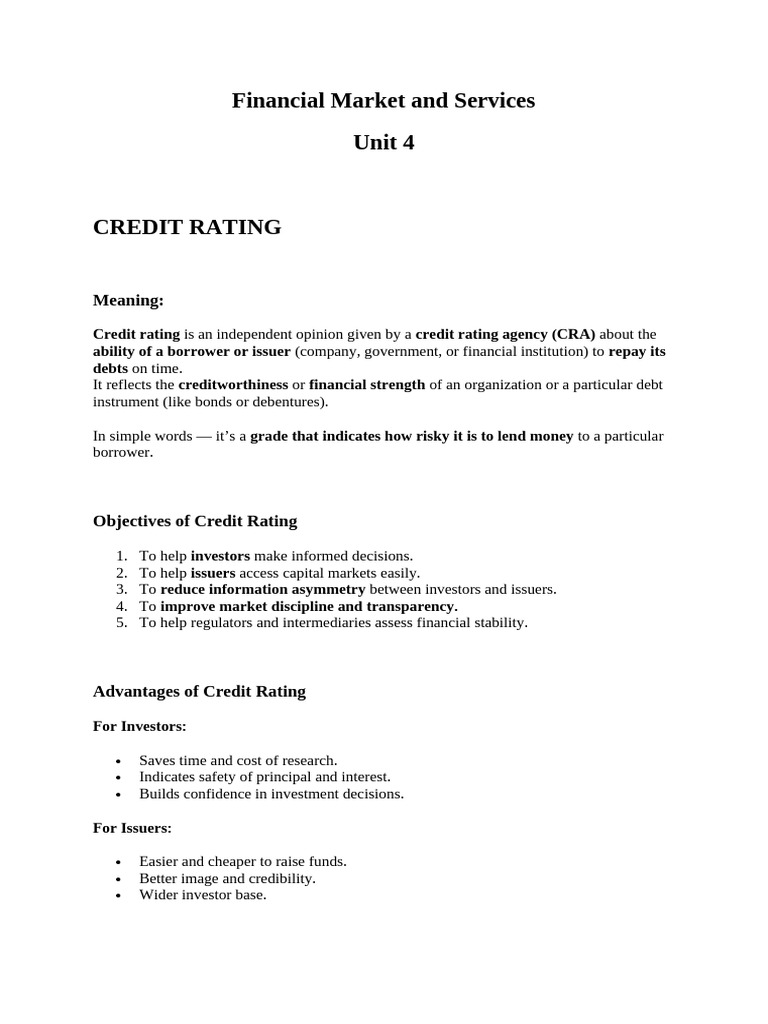 Understanding Credit Ratings and Mutual Funds | PDF | Securitization ...