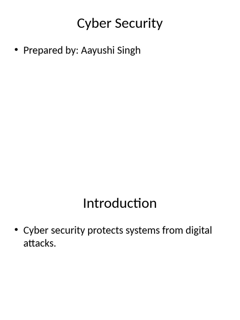 Essential Cyber Security Overview | PDF