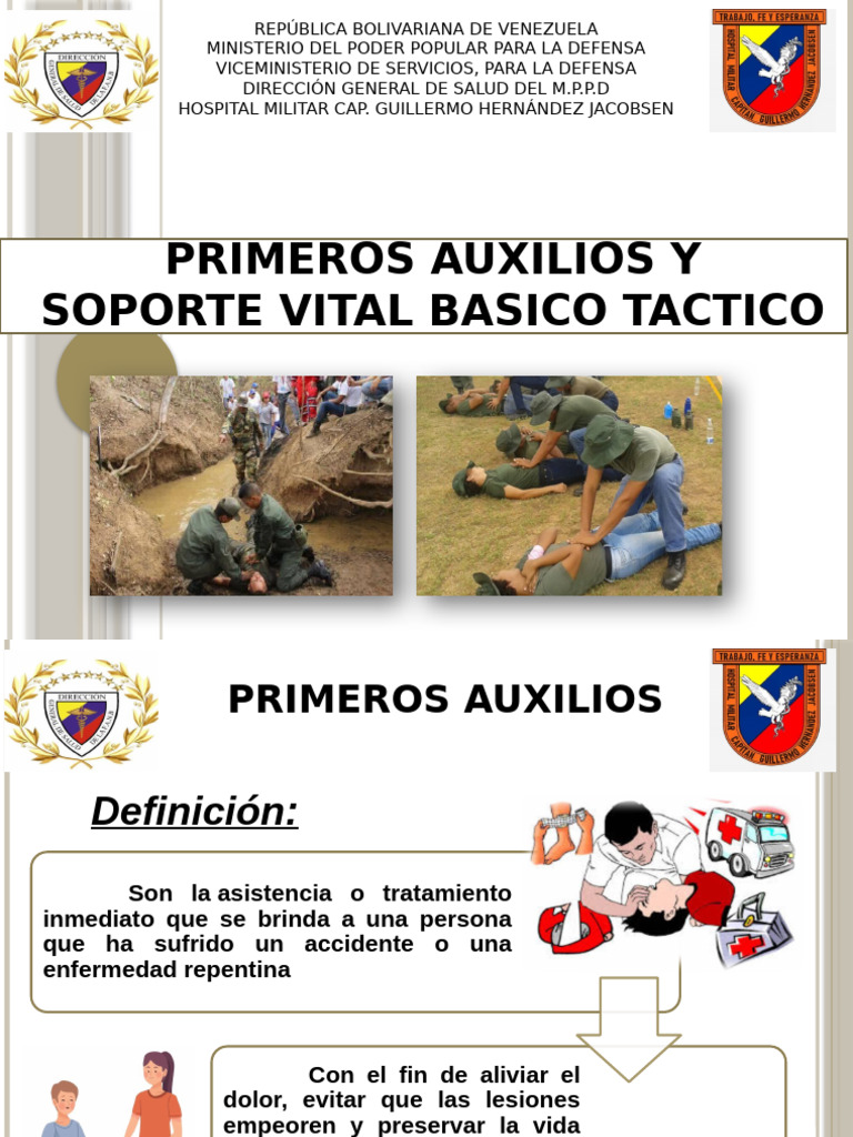 Primeros Auxilios Presentacion Completa | PDF | Primeros auxilios | Reanimación cardiopulmonar