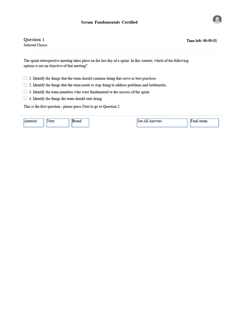 Scrum Exam 2 | PDF | Scrum (Software Development)