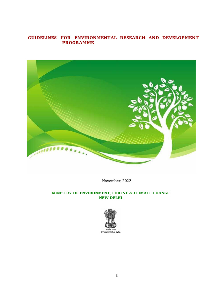 Updated Guidelines of ERDP Schemeas On 24082023 | PDF | Conservation ...
