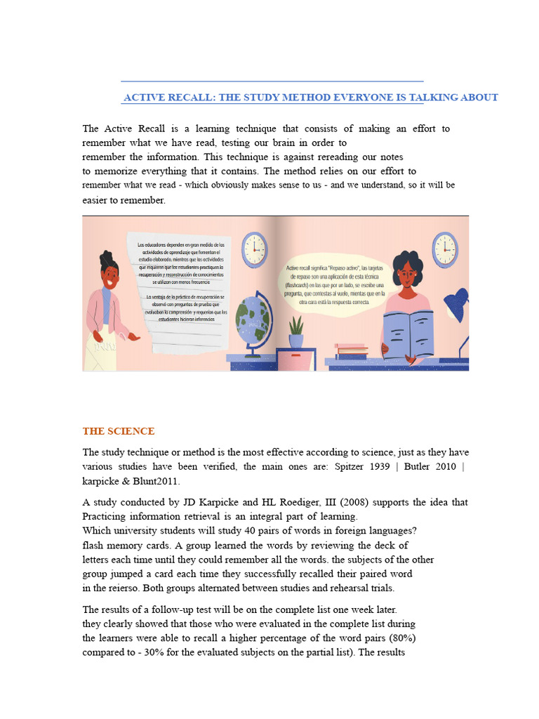 Active Recall | PDF