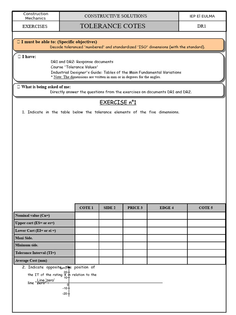 Tolerance Codes and Exercises Guide | PDF | Engineering Tolerance