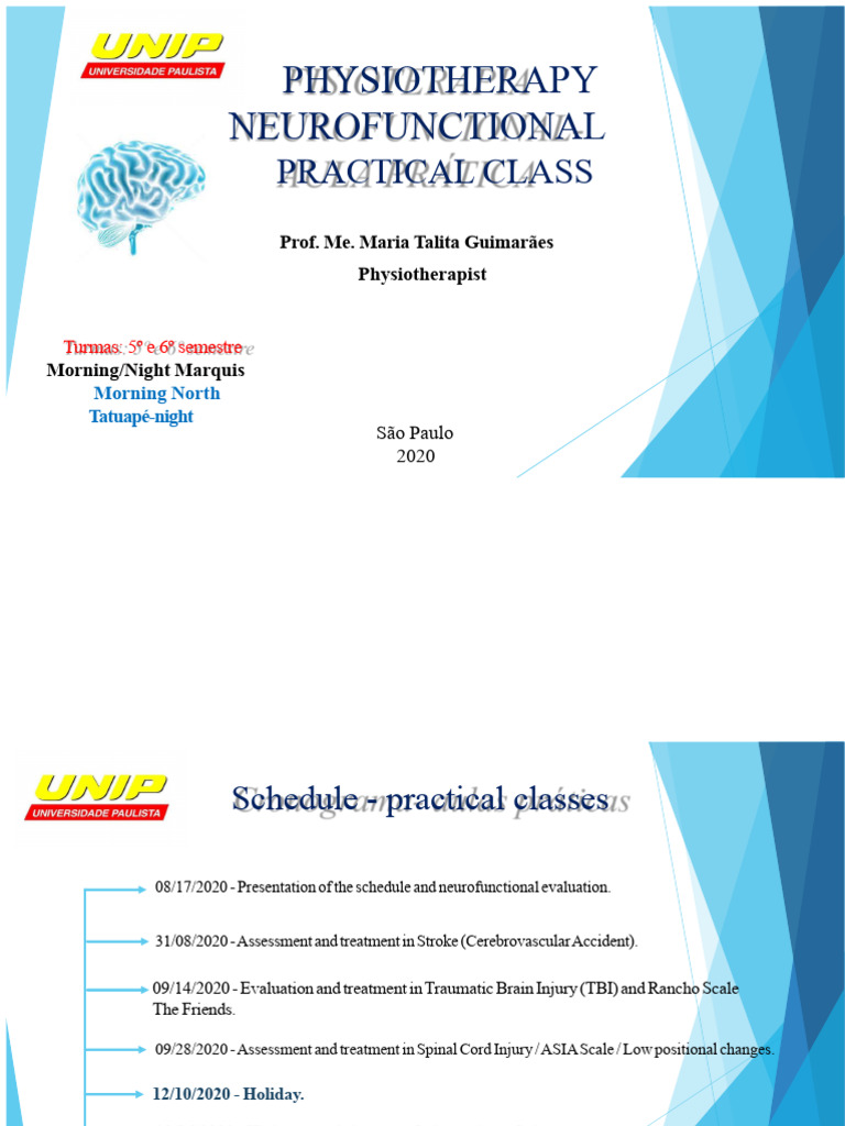 Class 1 - Neurofunctional Physiotherapy - Practice | PDF | Human Leg ...