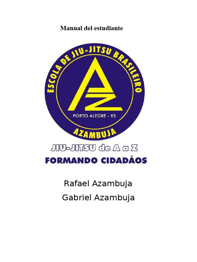 Material Del Alumno | PDF | Jiu Jitsu Brasileño | Jiujitsu