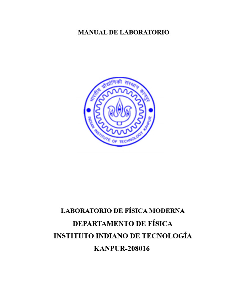 Manual de Experimentos de Física Moderna | PDF | Medición | Desviación Estándar