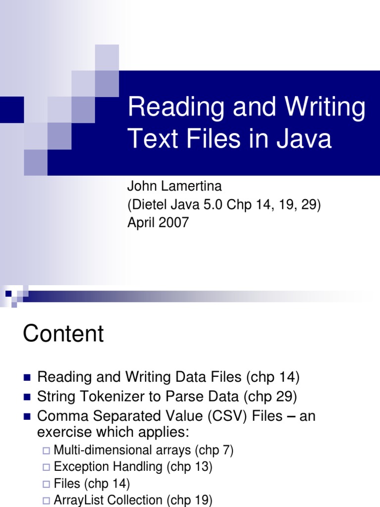 Reading And Writing Text Files Pdf Comma Separated Values Computer File