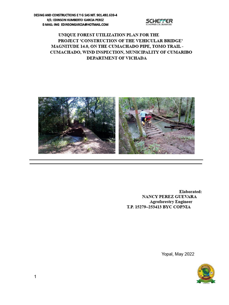 Unique Forest Utilization Plan for Bridge | PDF | River | Agriculture