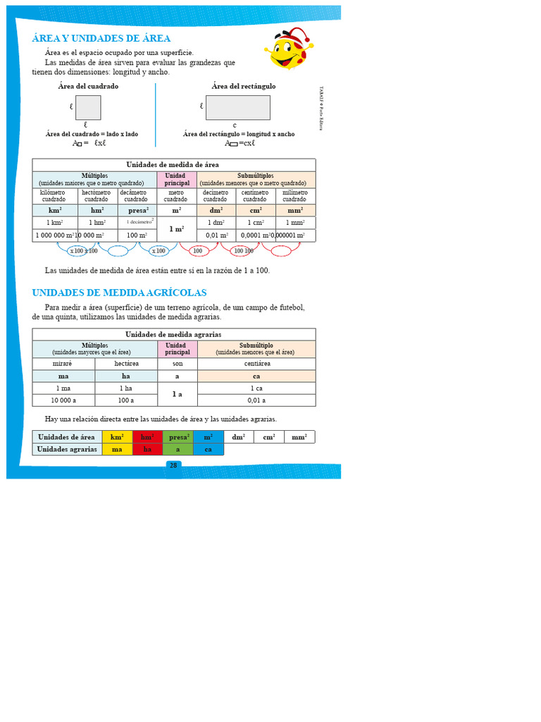 Área y Unidades de Área | PDF | Longitud | Cantidad
