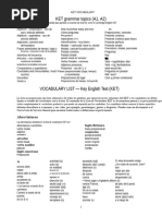 Prueba de Vocabulario 6A - Español | PDF