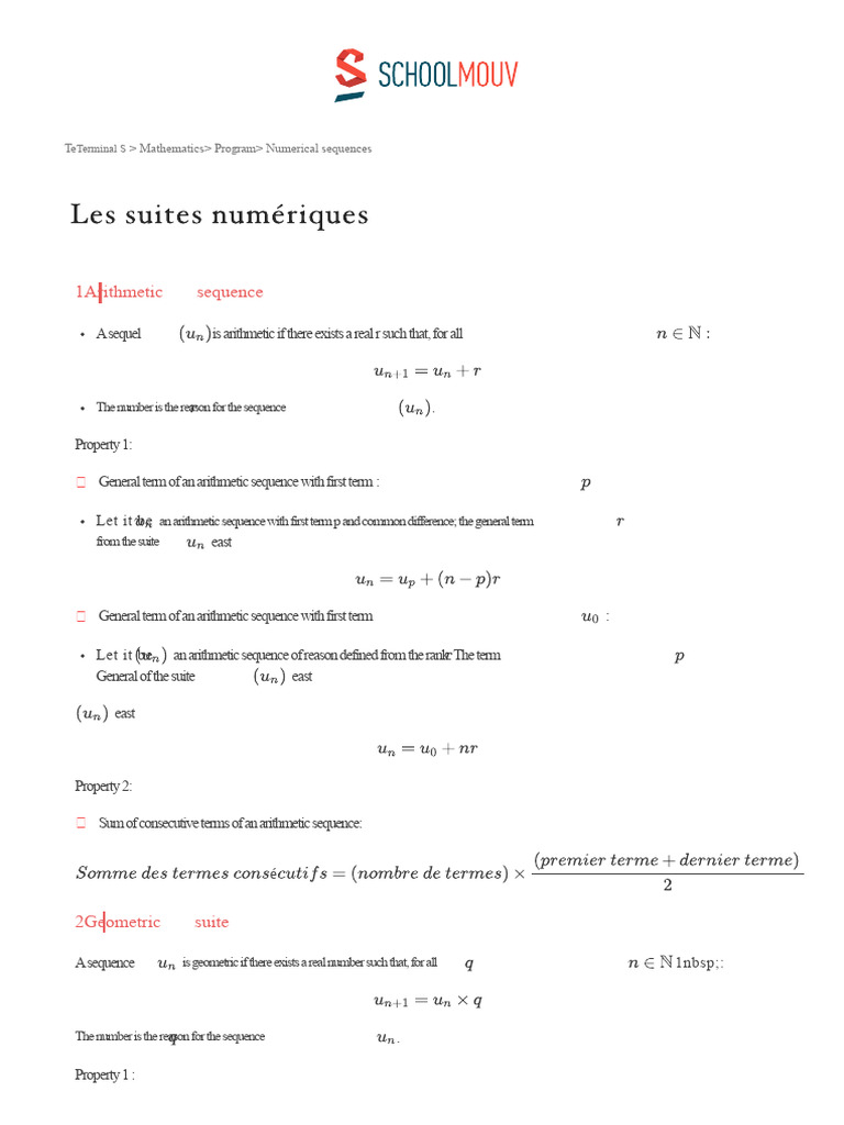 Understanding Arithmetic and Geometric Sequences | PDF | Sequence ...