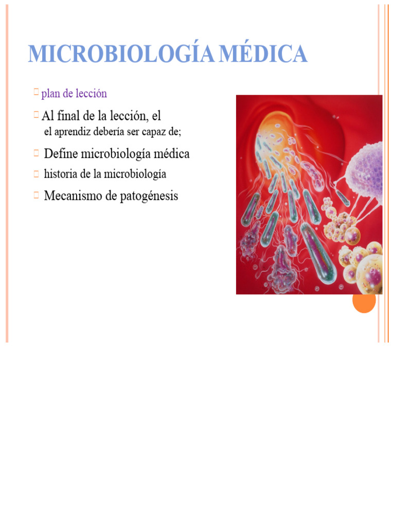 1. Introducción a la Microbiología Médica Clase en Línea Junio 2020 | PDF | Microorganismo ...