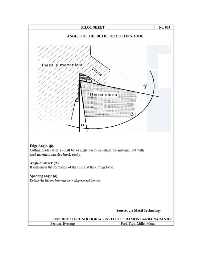 blade angles | PDF | Machining | Metalworking