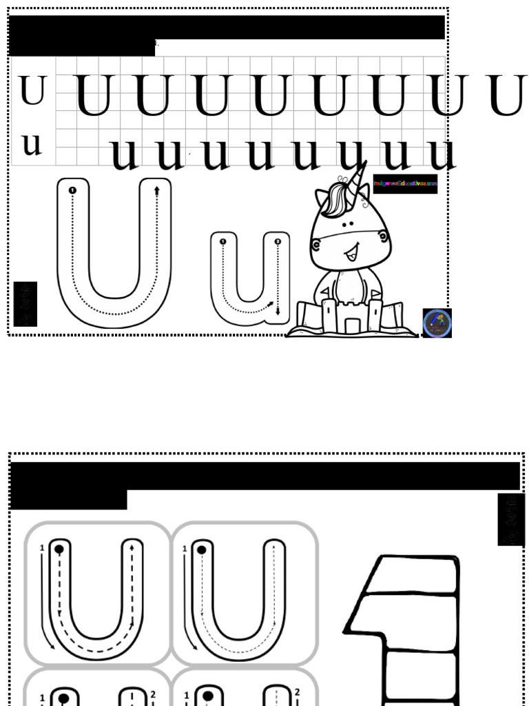 NOTEBOOK-FOR-PRESCHOOL-VOWELS-LETTER-U | PDF