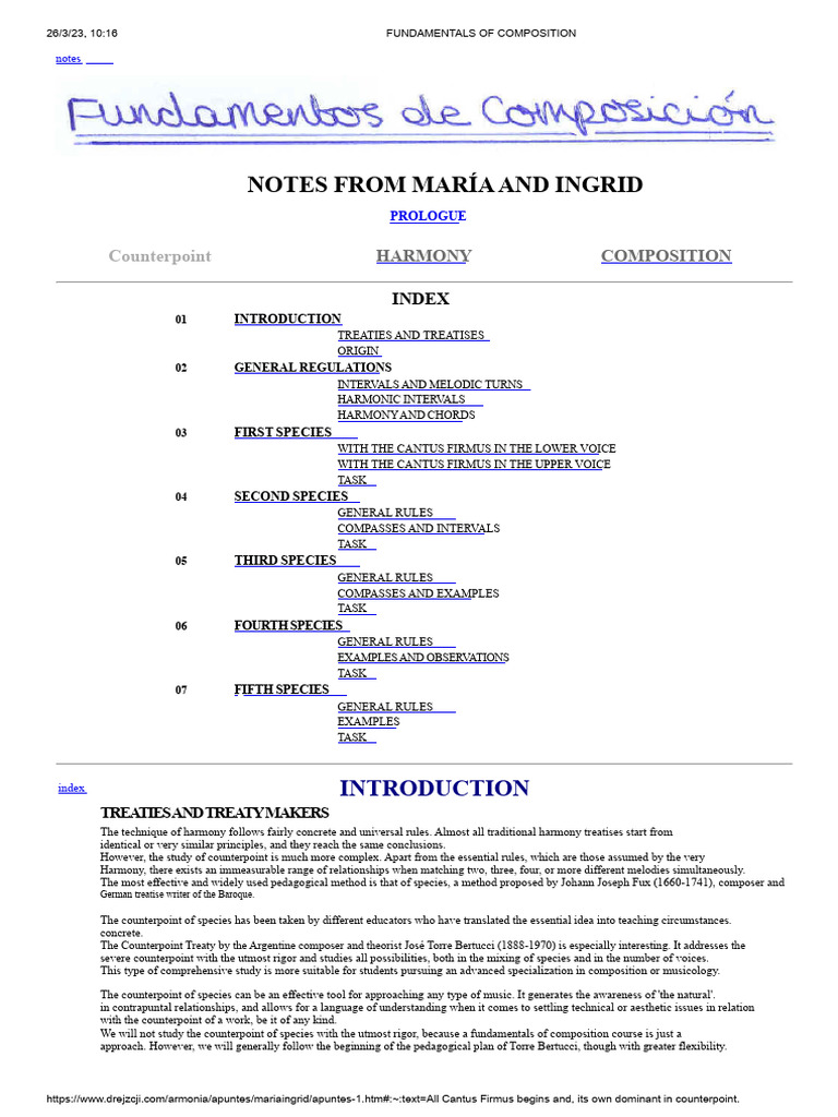 Fundamentals of Music Composition Guide | PDF | Harmony | Chord (Music)