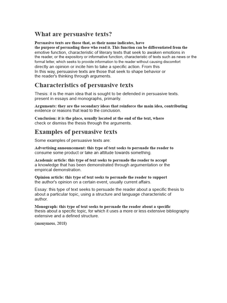 Understanding Persuasive and Prescriptive Texts | PDF | Essays | Argument