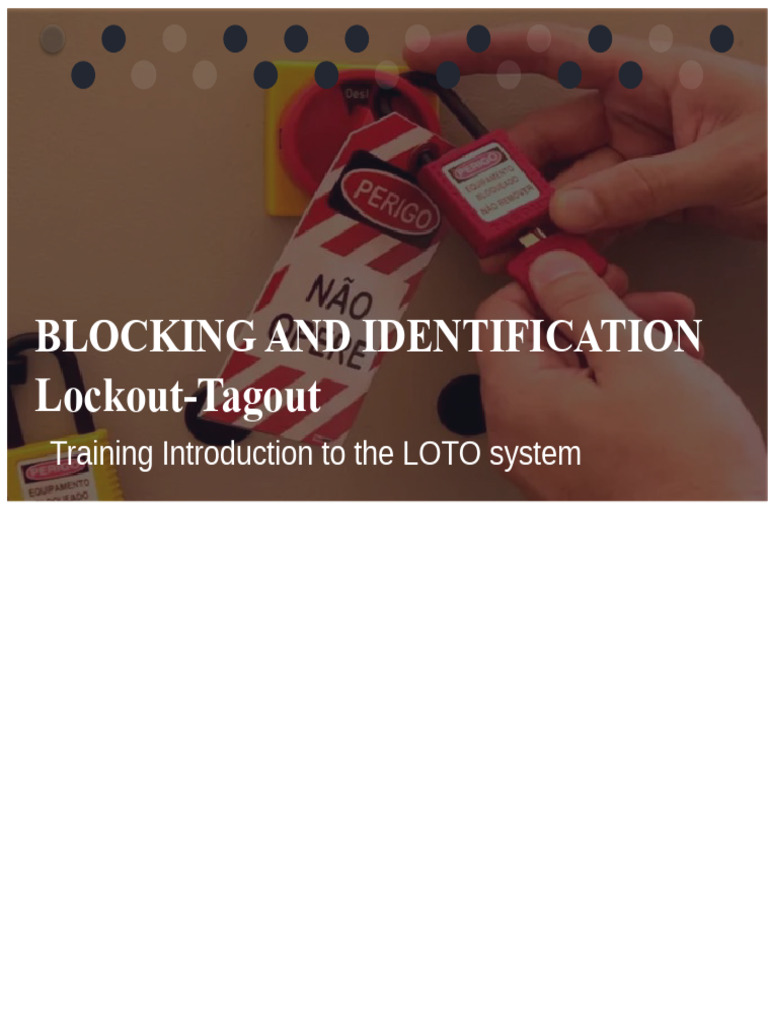 NR10 - LOTO Training - 2023 | PDF | Manufactured Goods | Mechanical ...
