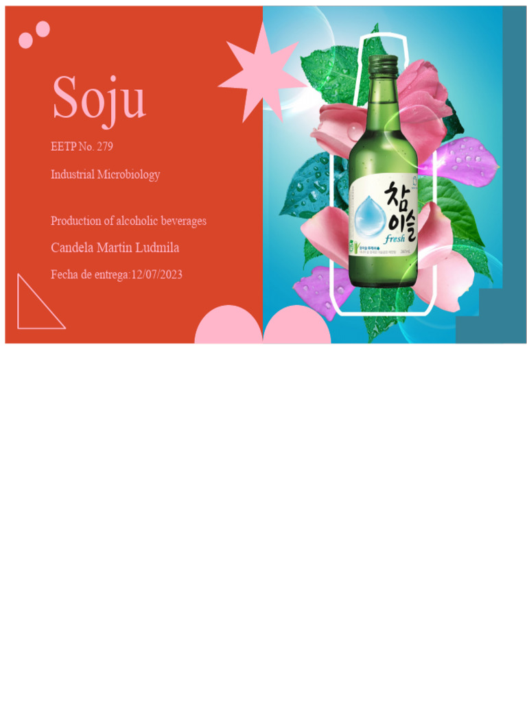Candela Martin SOJU | PDF | Alcoholic Beverages | Drink