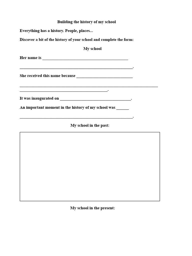 Building The History of My School | PDF