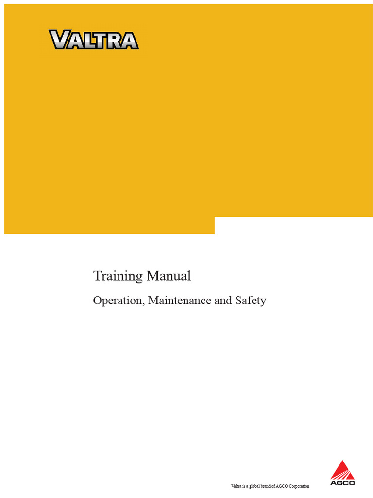 Valtra Training Tips Operator Manual Safety Complete PDF | PDF ...