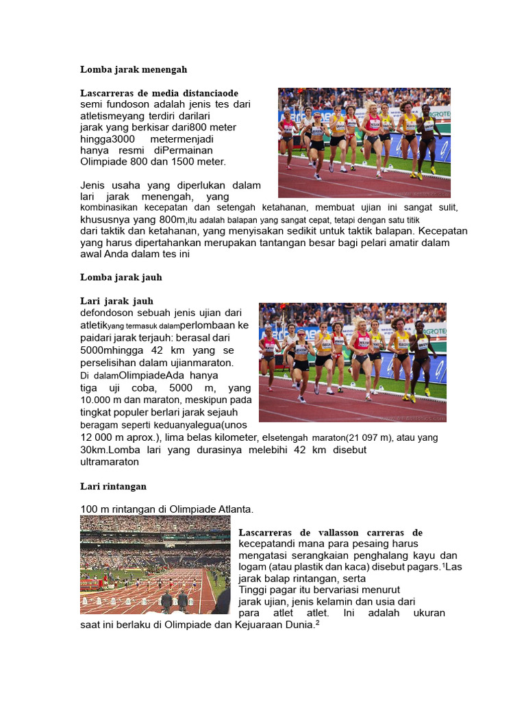 Lomba Jarak Menengah | PDF