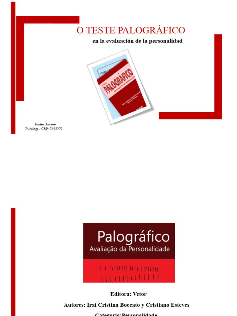 Teste Palográfico: Evaluación de Personalidad | PDF | Validez ...