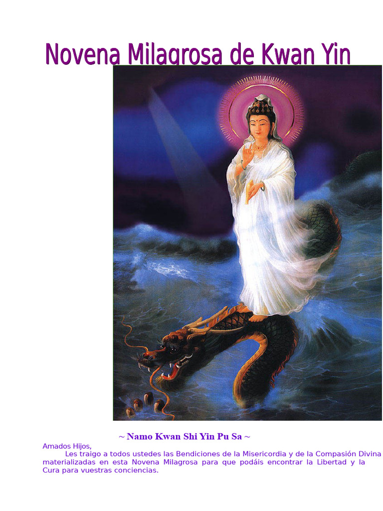 Novena de Kwan Yin | PDF | Bodhisattva | Amor