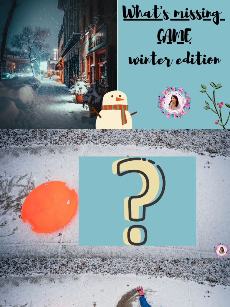 What's Missing GAME Winter Edition | PDF