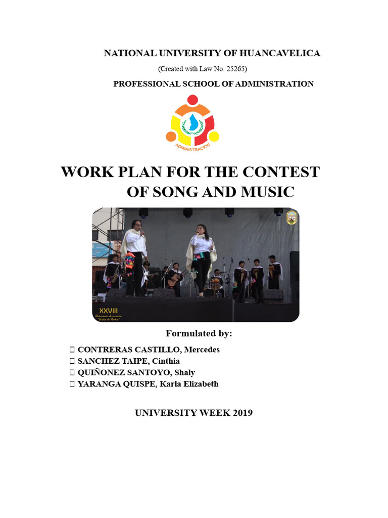 Work Plan Singing and Music | PDF | Musicology | Performing Arts
