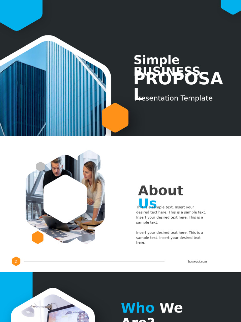 Business Proposal Presentation Template | PDF