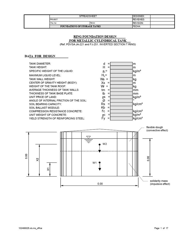 Storage Tank Foundation Design Guide | PDF | Structural Engineering ...