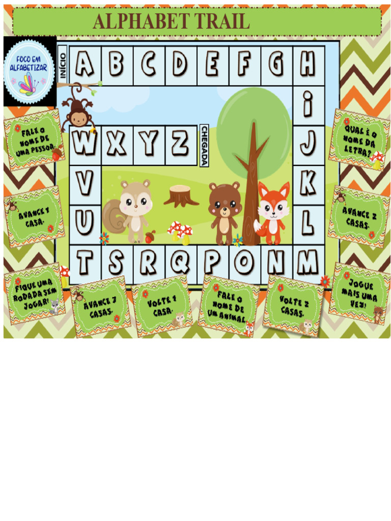 Alphabet Trail Game | PDF