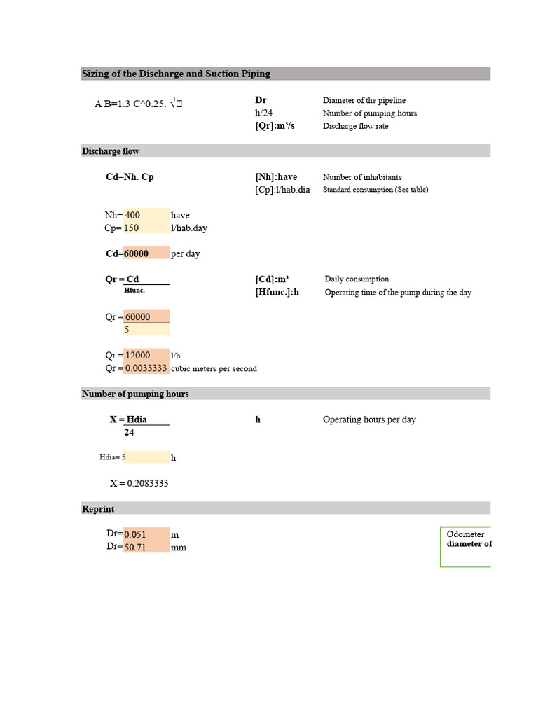 Discharge and Suction Piping Sizing Guide | PDF | Pump | Fluid Dynamics