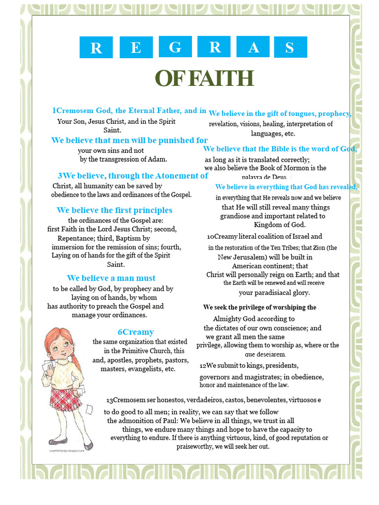 Rules of Faith | PDF | Jesus | Baptism