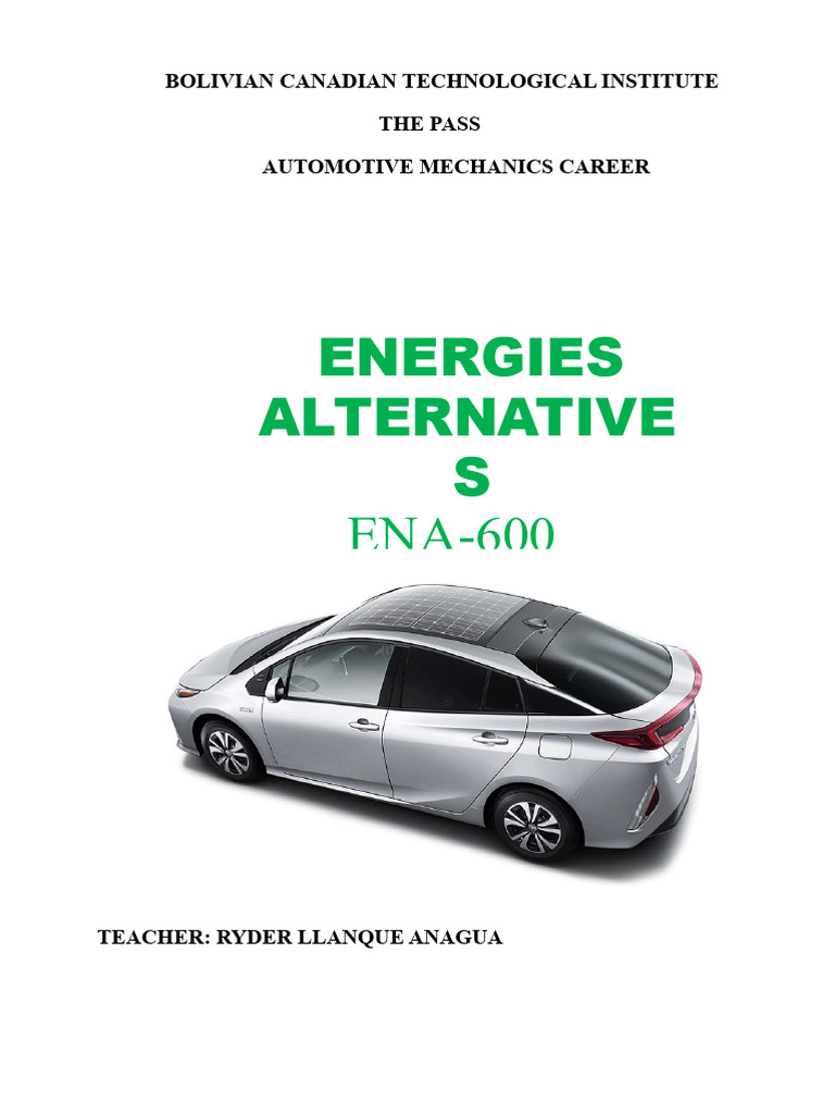 Alternative Energies Ena-600 Text | PDF | Hybrid Vehicle | Electric ...