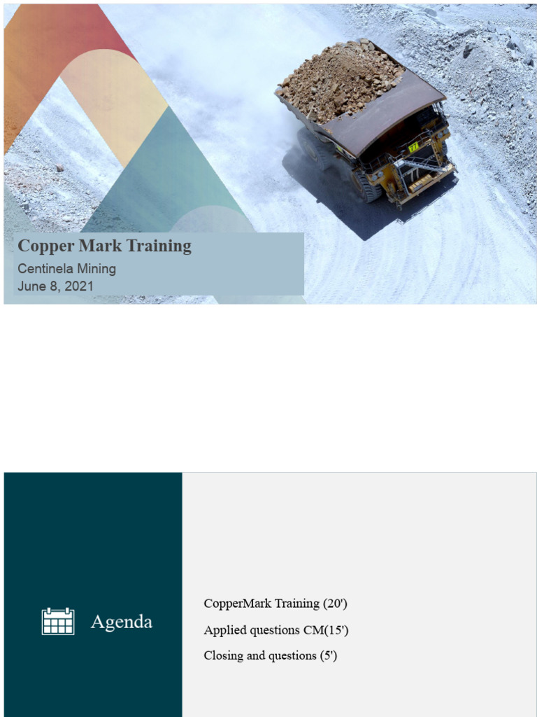 Copper Mark Training Overview and Benefits | PDF | Energy Conservation ...