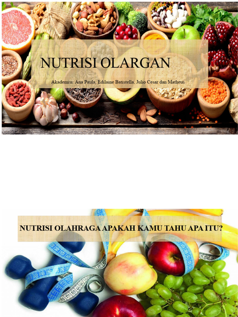 Panduan Nutrisi Olahraga untuk Atlet | PDF
