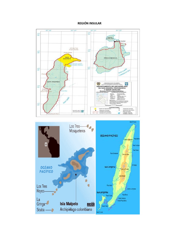 Mapa y Dibujo de la Región Insular | PDF | Naturaleza | Alimentos