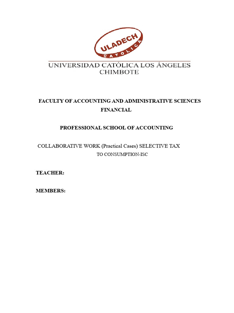 ISC COLLABORATIVE WORK | PDF | Taxes | Value Added Tax