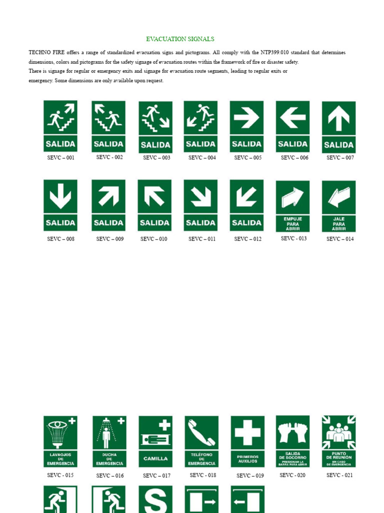 EVACUATION SIGNALS | PDF | Dangerous Goods | Emergency Evacuation