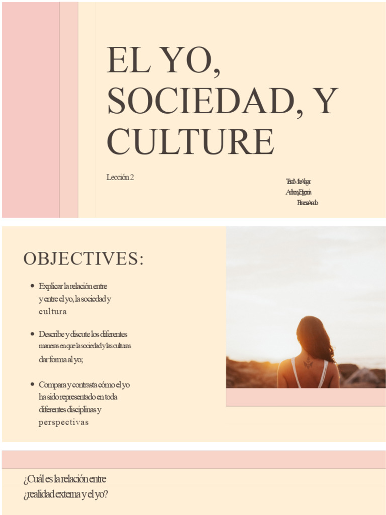 El Yo en la Sociedad y Cultura | PDF | Sociedad | Antropología
