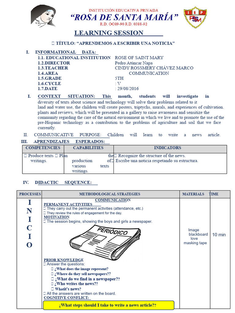 How To Write A News Article 5TH | PDF | News | Behavior Modification