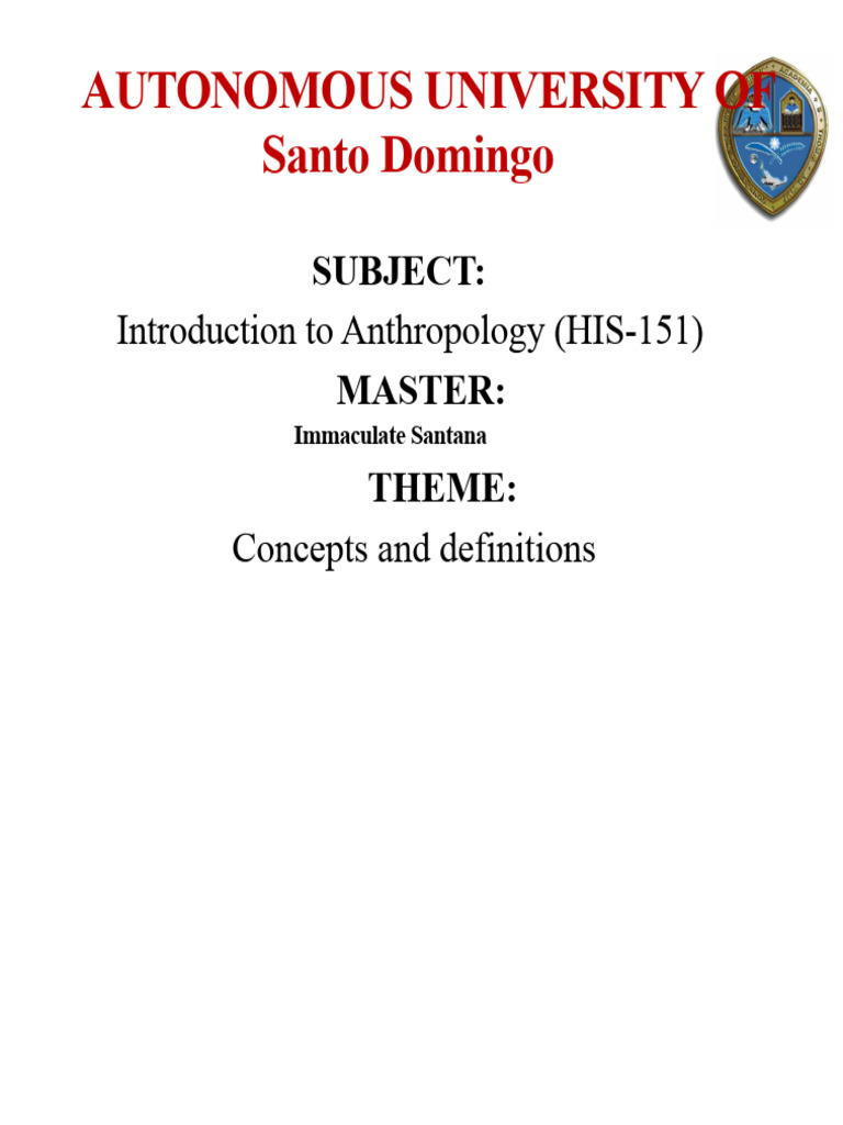 Unit I Intro To Anthropology | PDF | Anthropology | Human