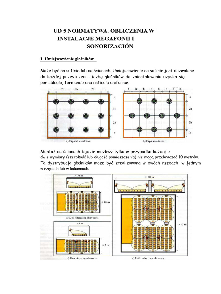 Obliczenia W Instalacjach Megafonowych | PDF